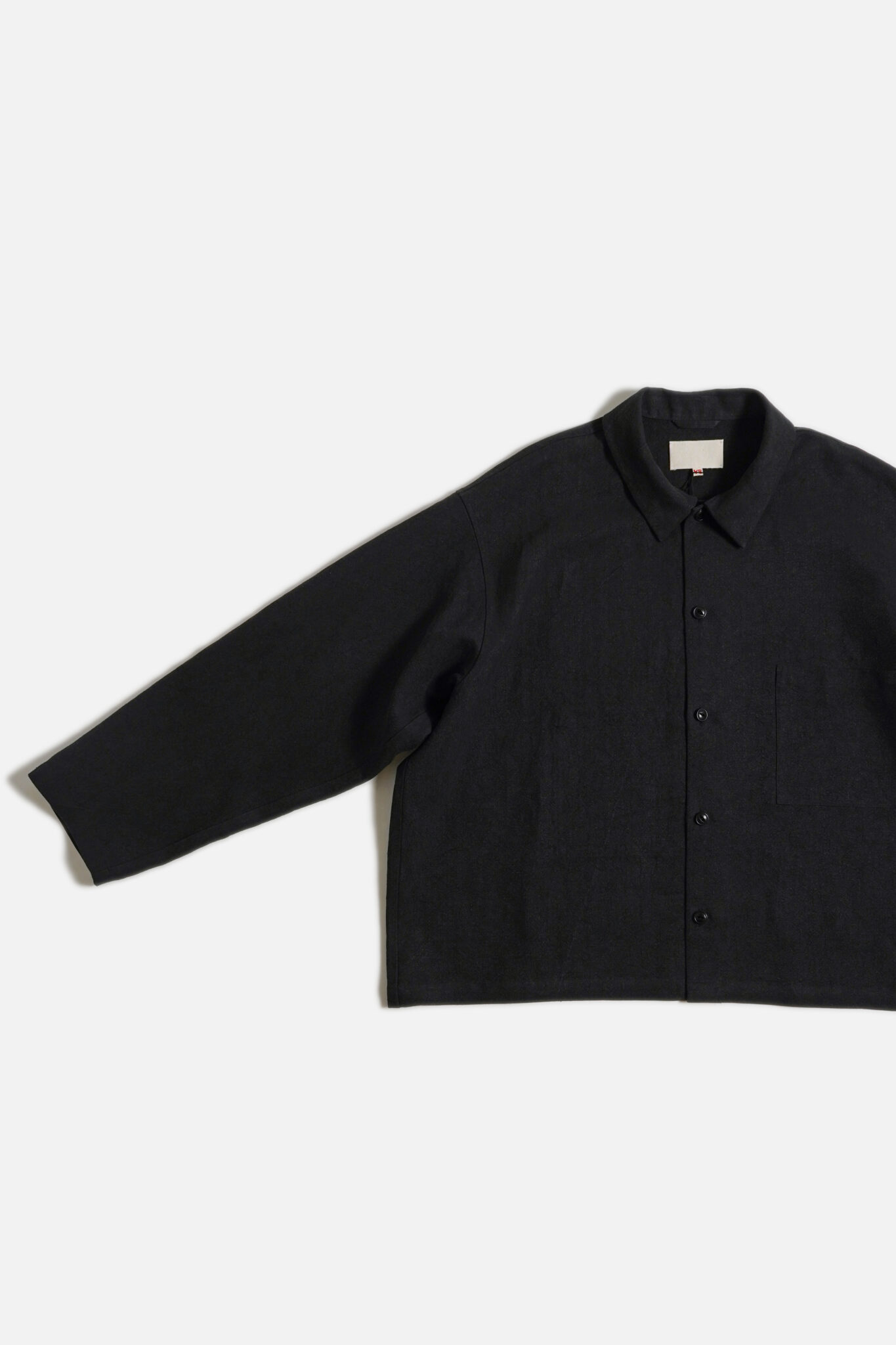 WORK BLOUSE – MAX HIGH HEMP / MIDDLE WEIGHT – BLACK | FUDGE UP NOTHING